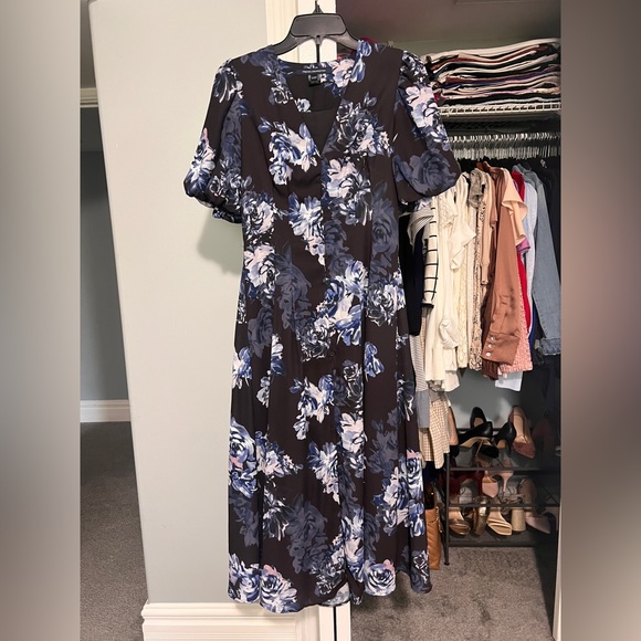 French Connection | Dresses | French Connection Navy Blue Dress With ...